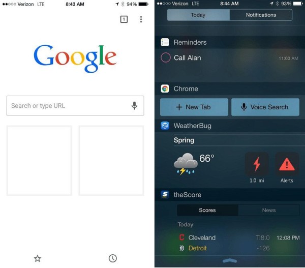 Chrome browser for iOS gets a makeover